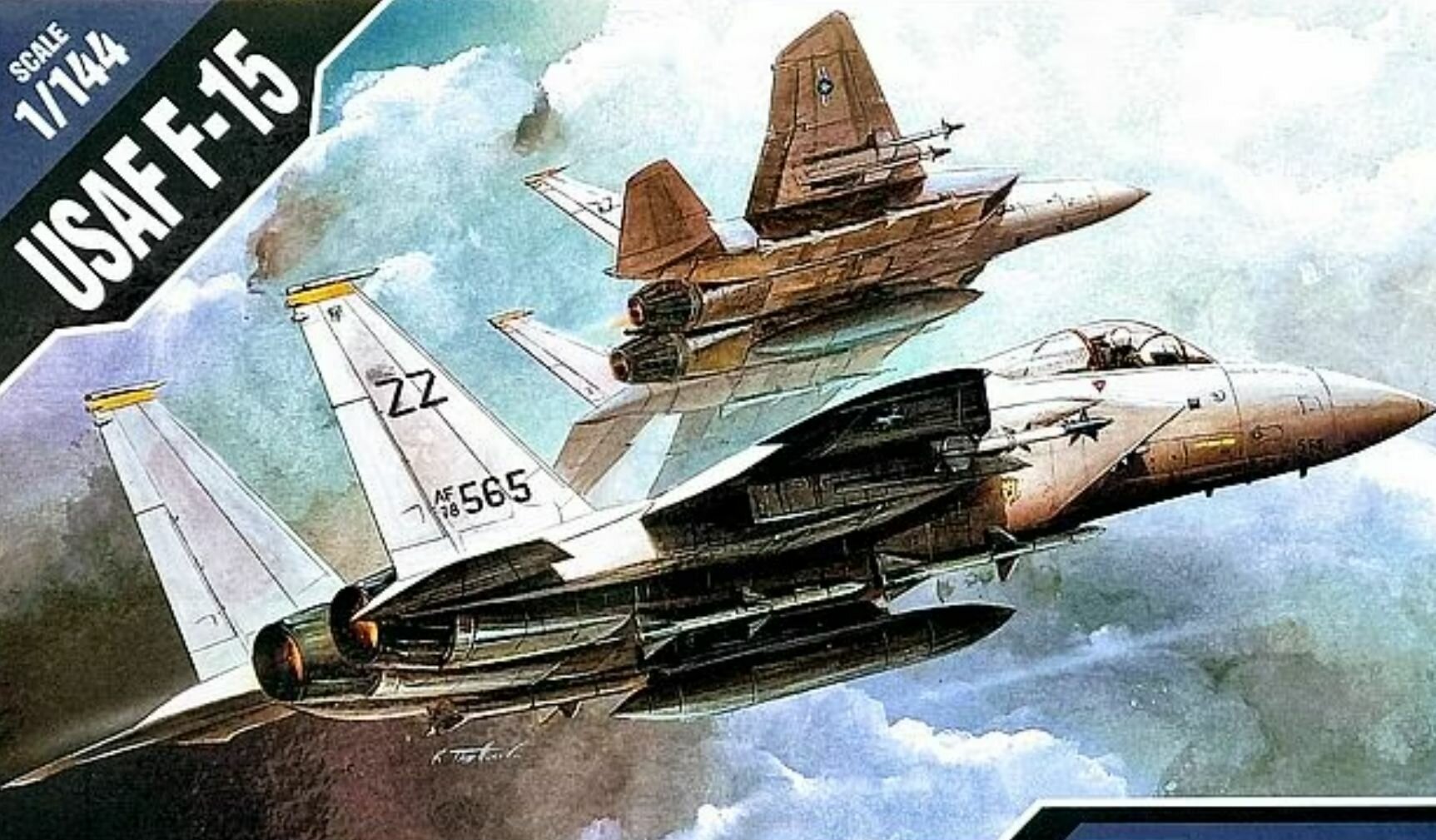 Academy 12609 1/144 F-15 Eagle fighter сборная модель самолета