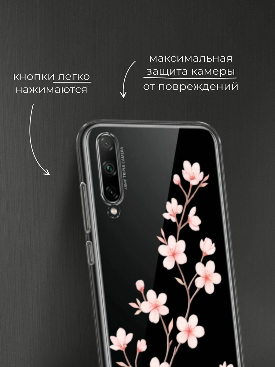 Чехол на Honor 30i / Хонор 30i с принтом "Веточка сакуры 2" — фото 1