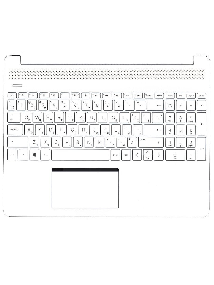 Клавиатура для ноутбука HP 15S-EQ 15S-FQ топкейс белый L92960-251, L91271-251