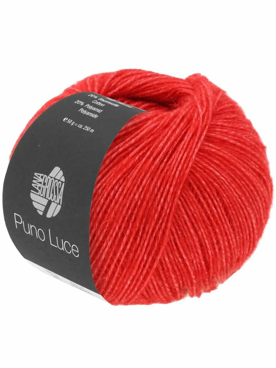 Пряжа для вязания Lana Grossa Puno Luce пушистая, цвет 012, 1 моток