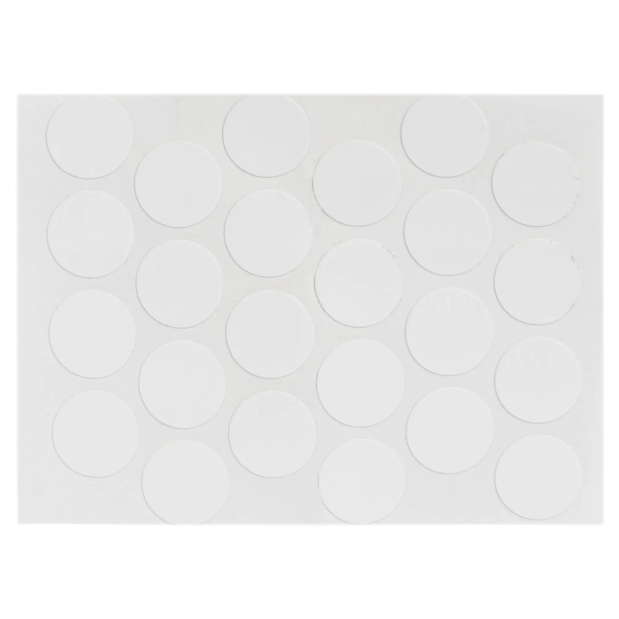 BRAND самоклеящаяся заглушка Ø20 мм глянцевый белый цвет, набор 24 шт для мебели