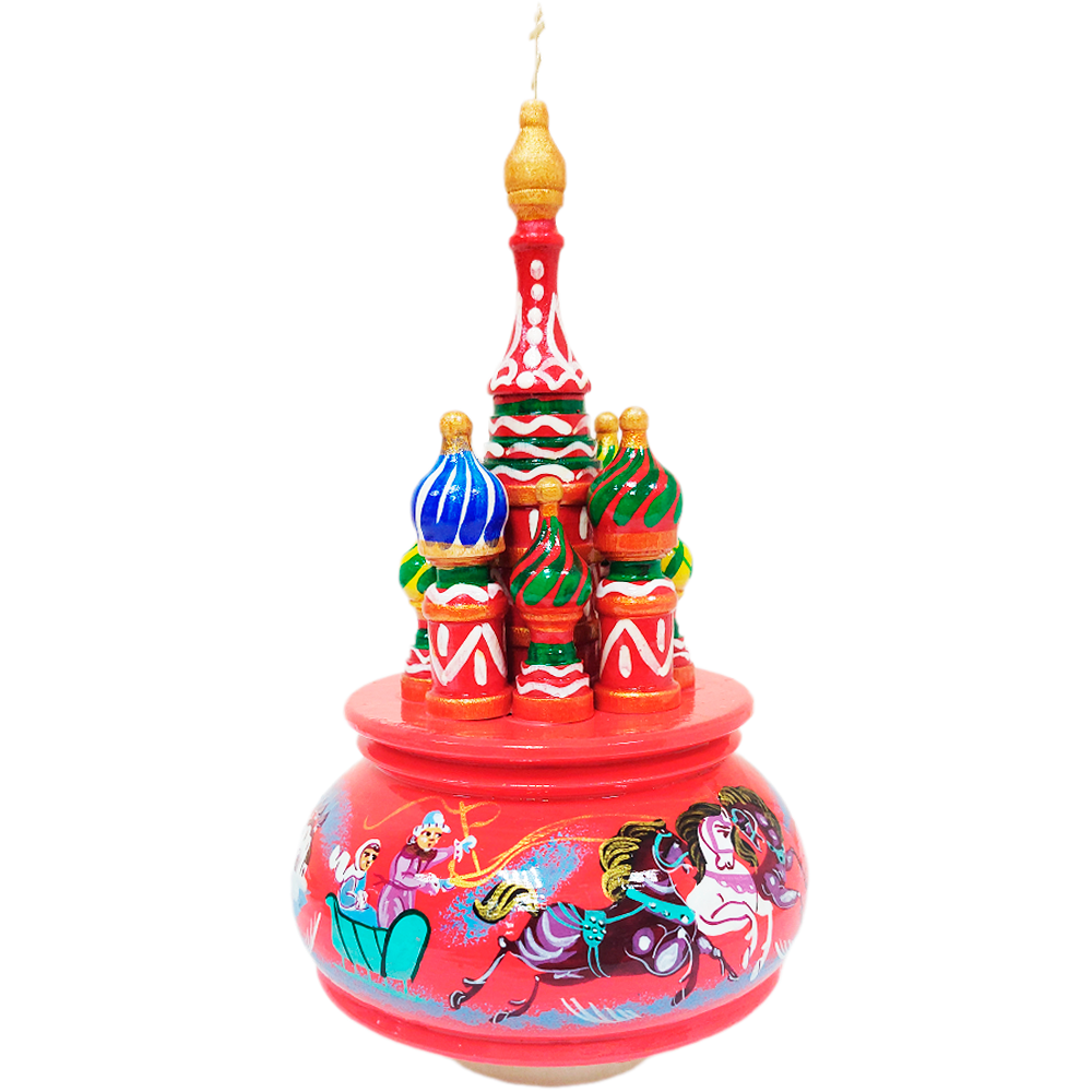 Деревянный сувенир ручной работы, музыкальный "Храм", тройка