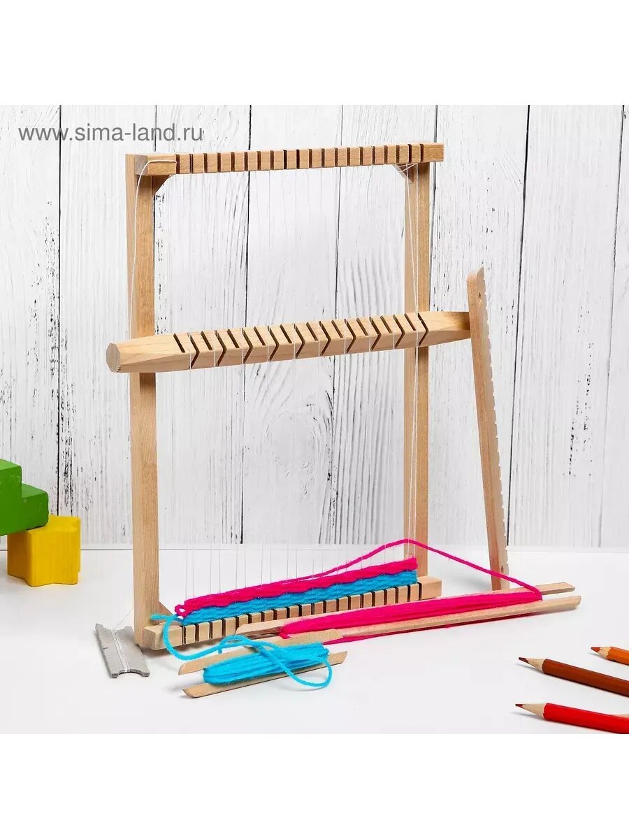 Ткацкий станок + 6 цветов ниток