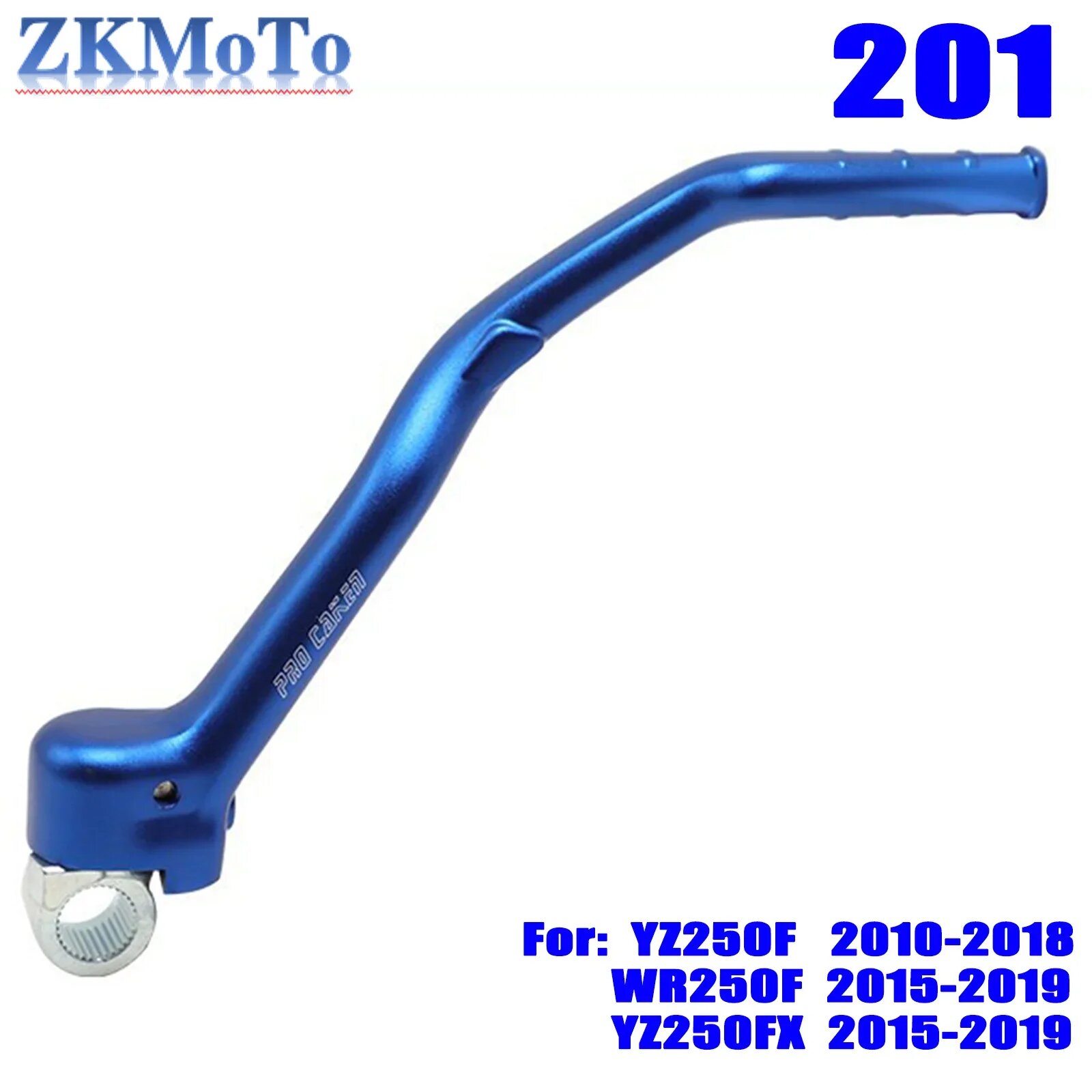 Педаль стартера ZKMoto 201 blue для Yamaha YZ250F/FX/WR250F