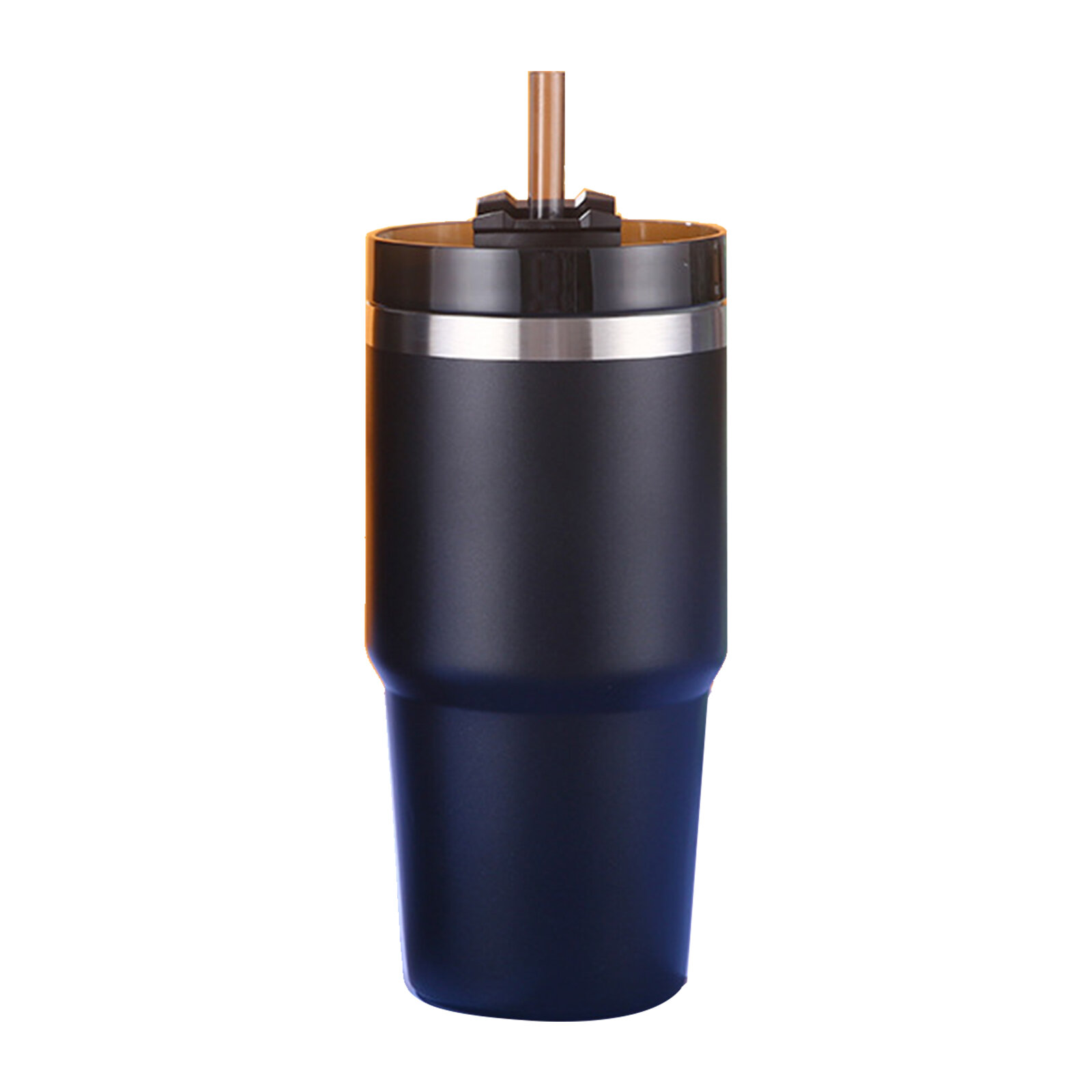 20oz termos-stakanka s kryshkoy i sorbotom iz nezhiruyushchey nerzhaveyushchey stali 304, mnogokratnogo primeneniya, dlya vody, kofe, dlya avtomobilya, gym, fitness, razmer 20oz, material 304 stainless steel, PP, colors white, black, blue, green, navy