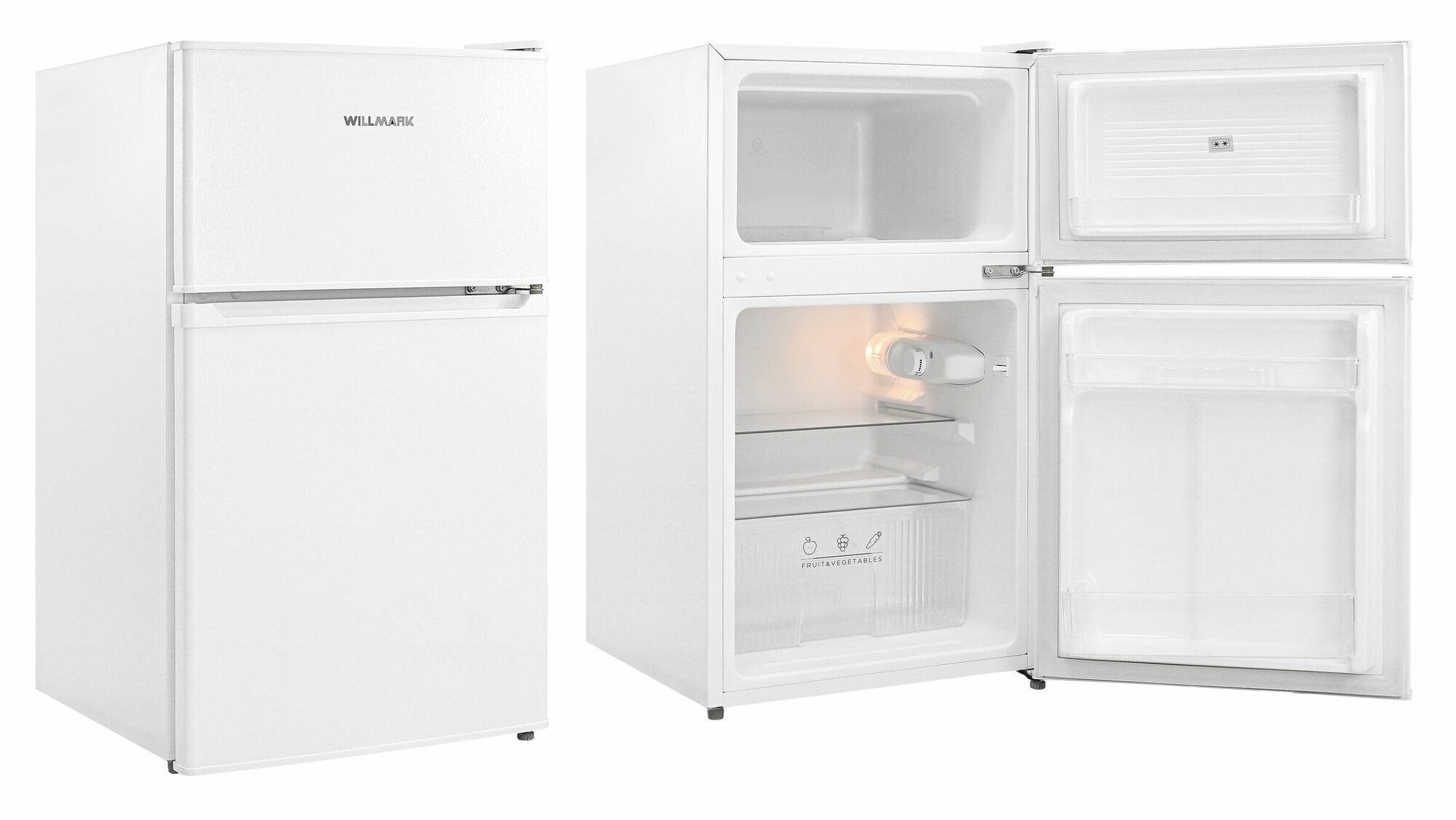 Холодильник WILLMARK RFT-123DD белый