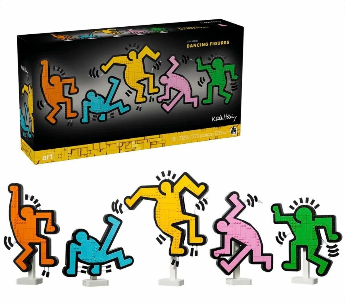 Конструктор Кит Харинг - Танцующие фигуры / Art / 1773 детали