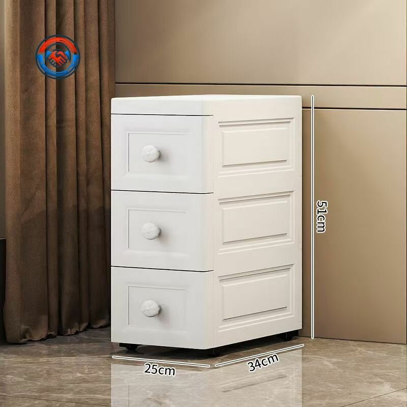 Узкий книжный шкаф передвижной на колесах 25*34*51 см, мобильный шкаф для хранения книг и мелочей, компактная мебель для маленьких квартир, удобный органайзер для спальни и гостиной