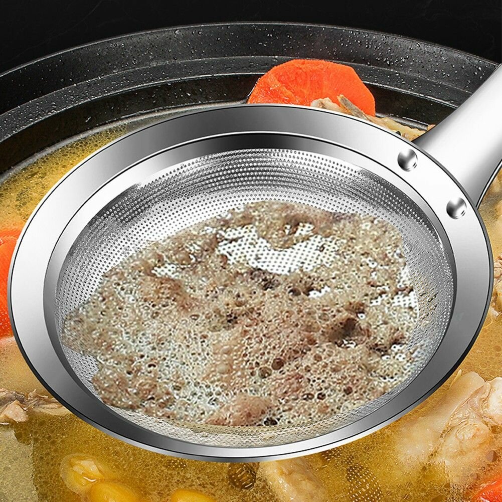 Кухонные Шумовки премиум-Класса из нержавеющей Стали, Сита, ложка для пены, Ложка для жироуловителя