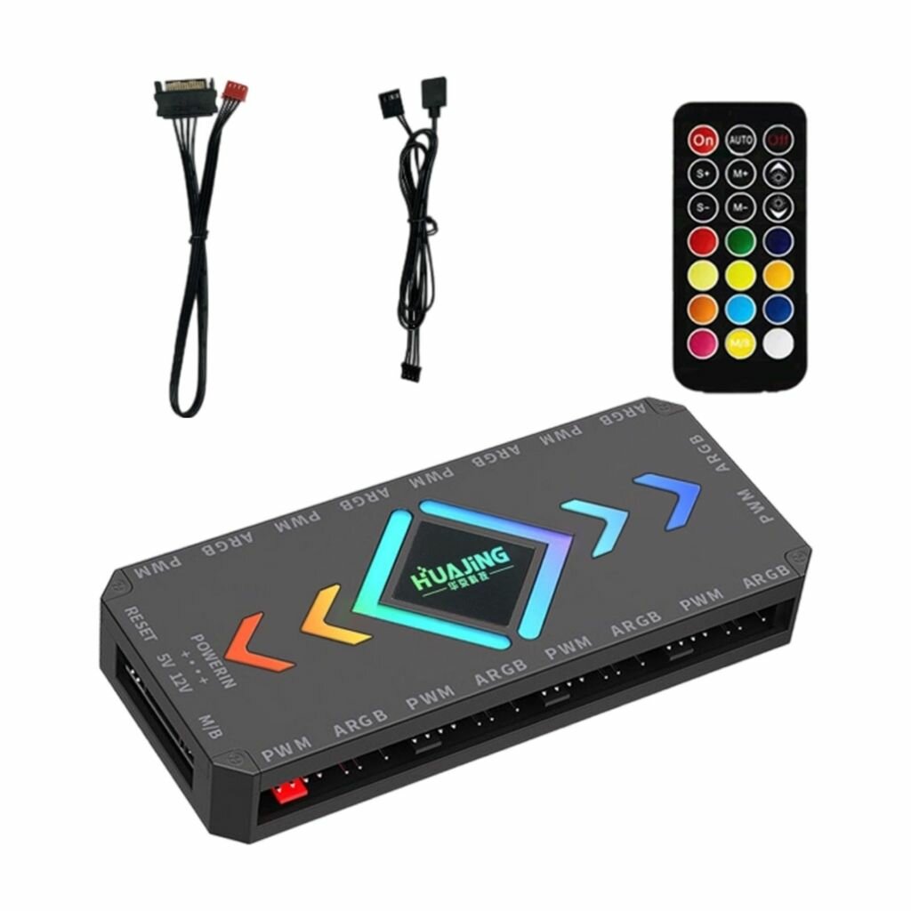 Компьютерный контроллер шасси ARGB 5V3 pin-черный