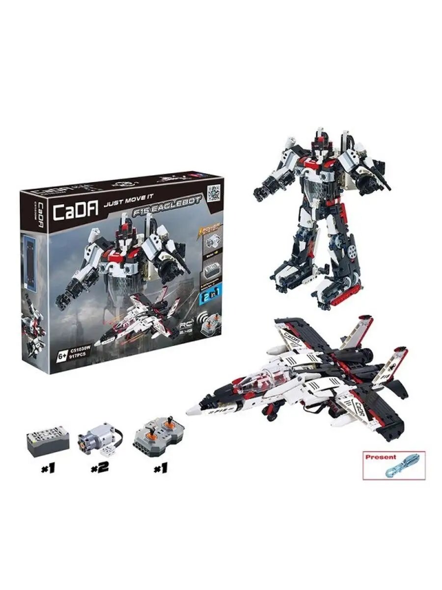 Конструктор CADA 2 в 1 трансформер F15-EagleBot C51030W