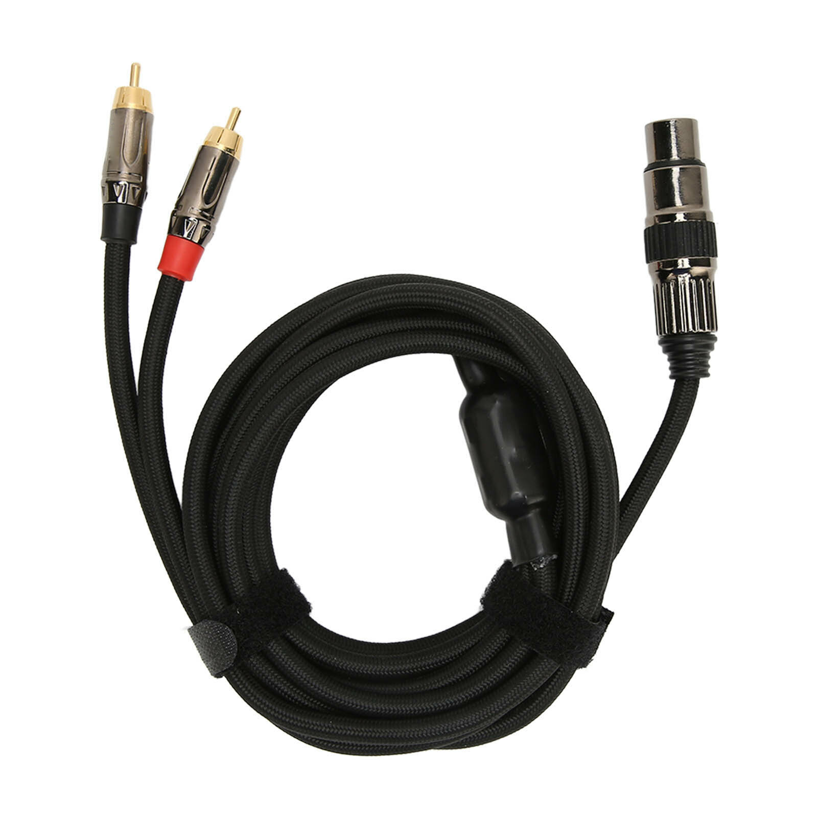 Адаптер XLR - двойной RCA, 3-pin, шумозащищенный, позолоченный, Y-разветвитель