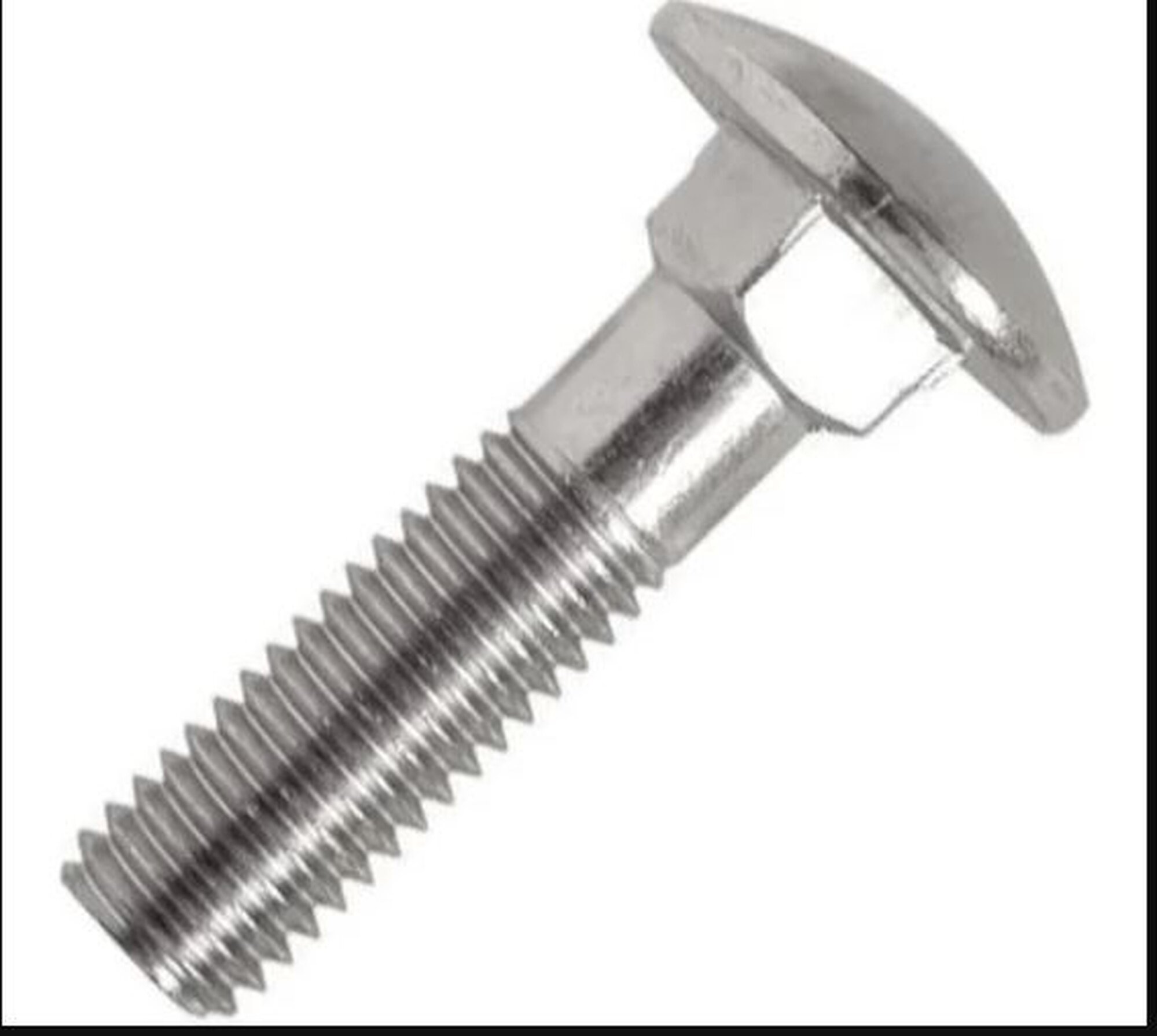 Болт мебельный Шпунтик DIN 603, сталь, оцинкованный, 10x60 мм