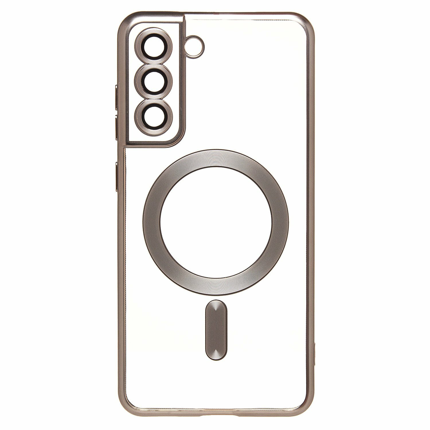 Чехол-накладка для Samsung Galaxy S21FE (титановый) - SM027 SafeMag
