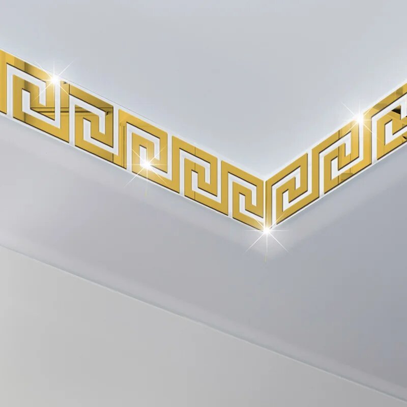 Зеркальные наклейки для стен, акрил, набор из 10 штук