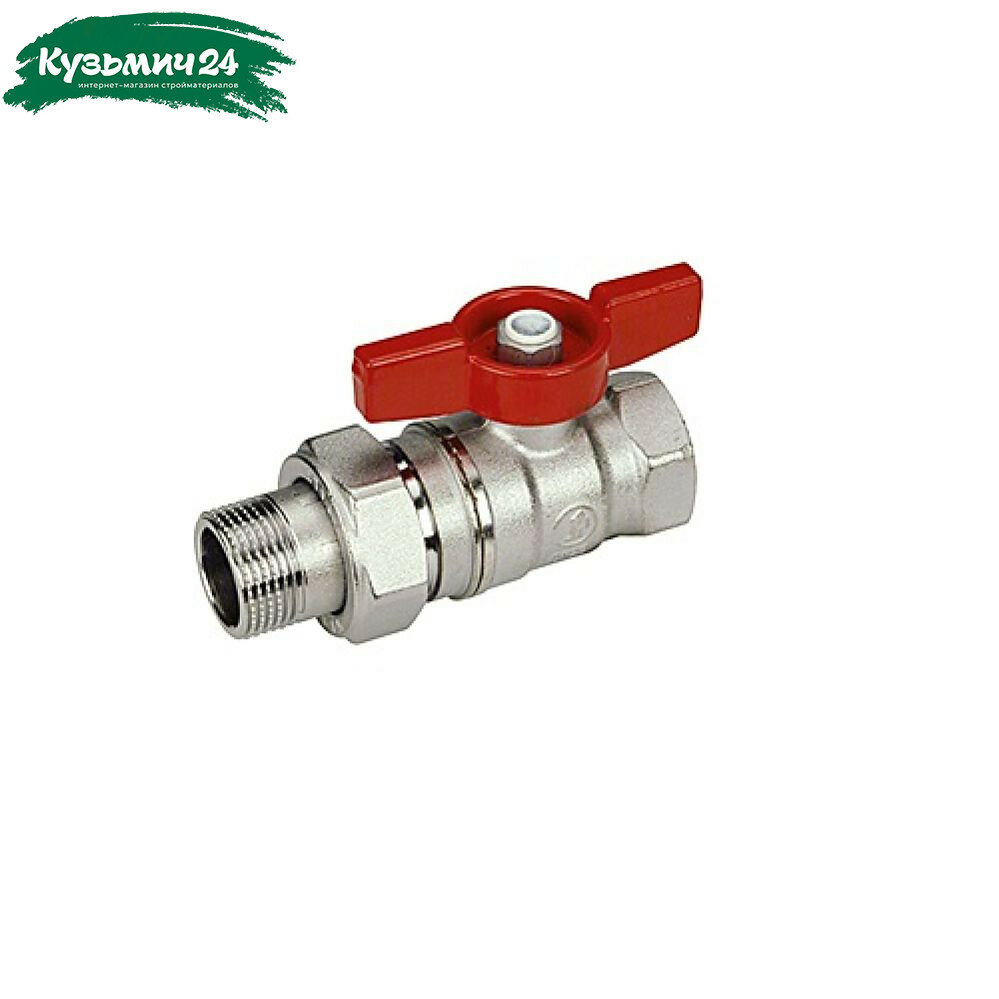 Кран шаровой Giacomini R259D, стандартный проход, 1", 1", ВН, с разъемным соединением