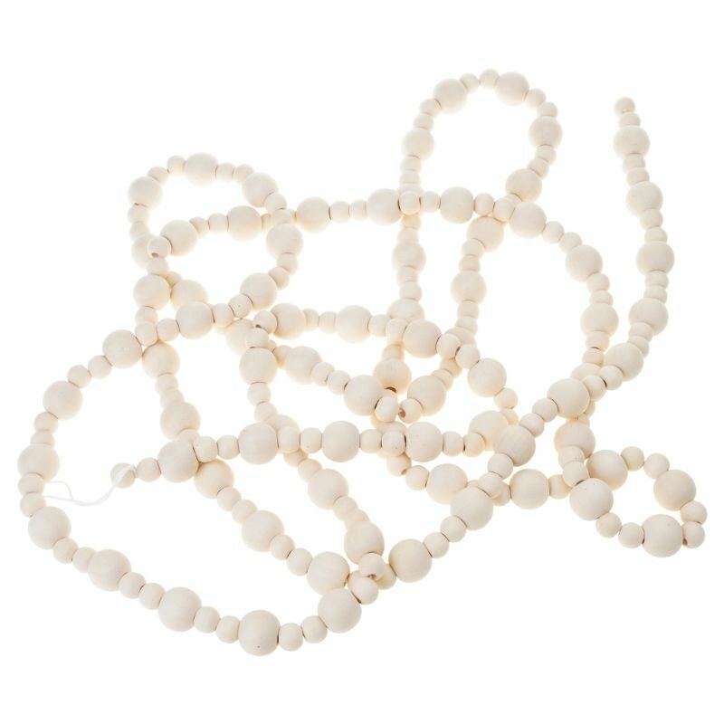 Рождественская деревянная бусина длиной 3 метра