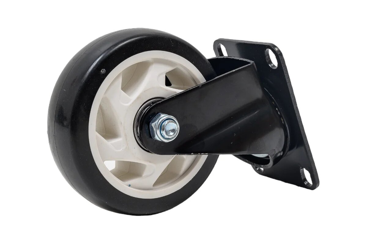 MFK-TORG Колесо черн рез поворот 100мм 4053100