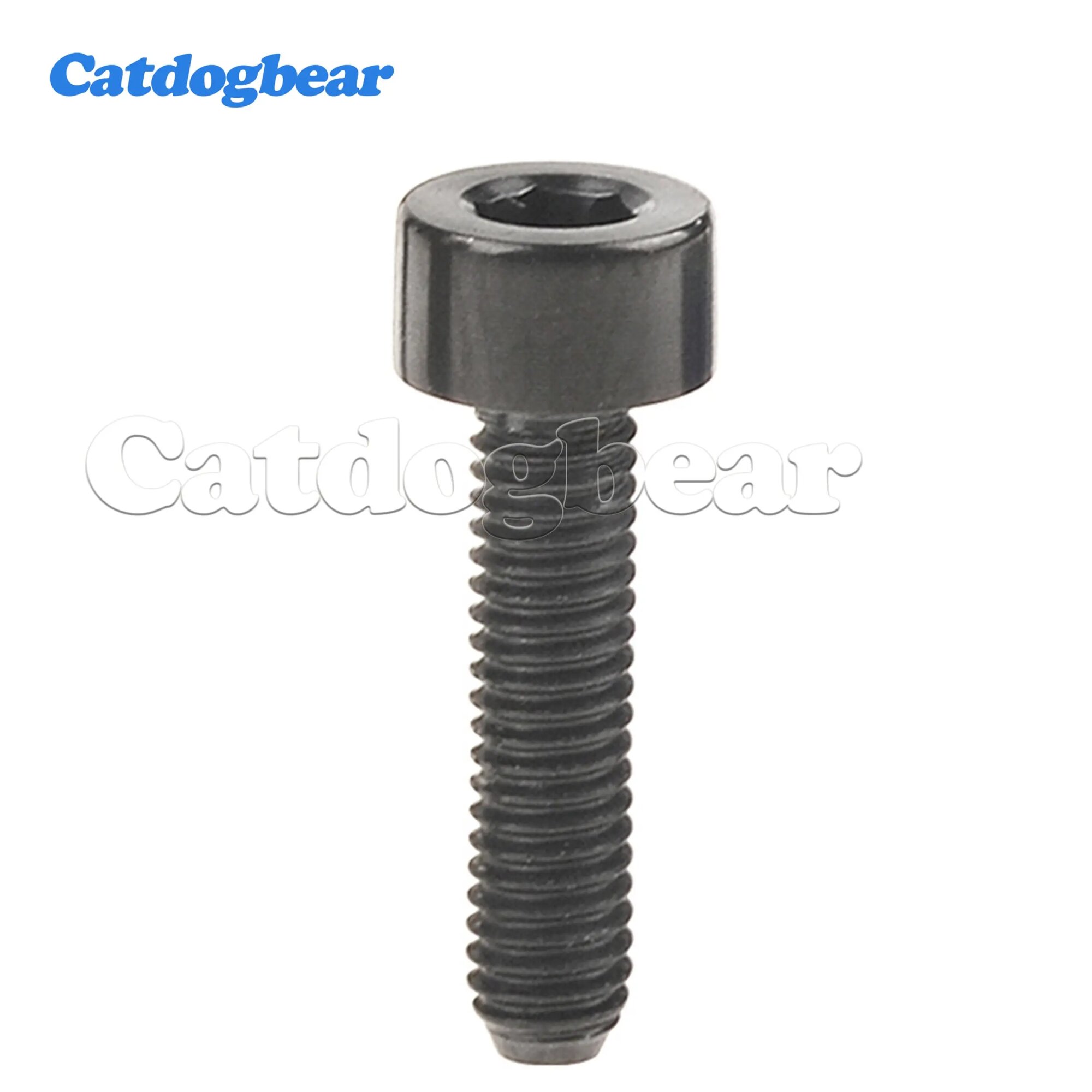 CATDOGBEAR Титановые болты M3 M4X 6 8 10 12 15 18 20 мм М3, Black, 18 мм