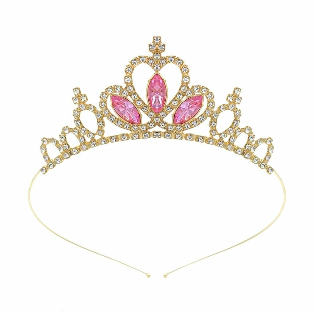 Блестящая корона-ободок, золотой порошок с бриллиантами