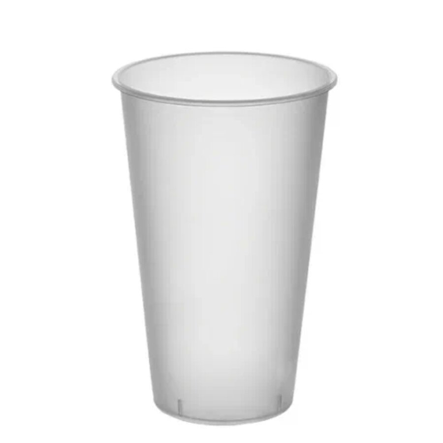 Стакан прозрачный матовый Bubble Cup 500 мл диаметром 90 мм 20 штук