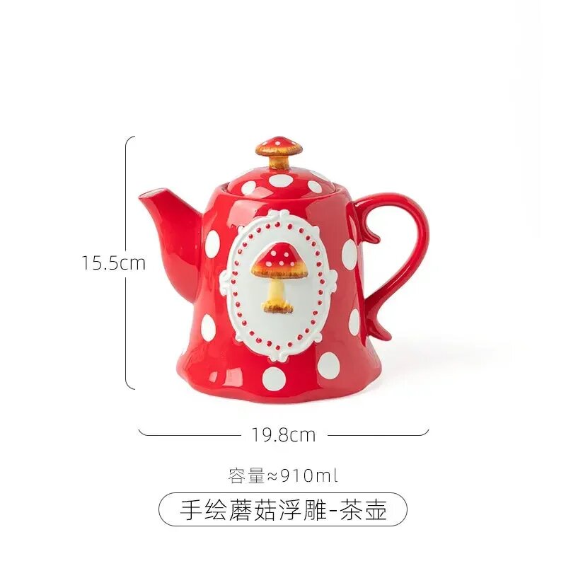 Керамические тарелки Красный, D