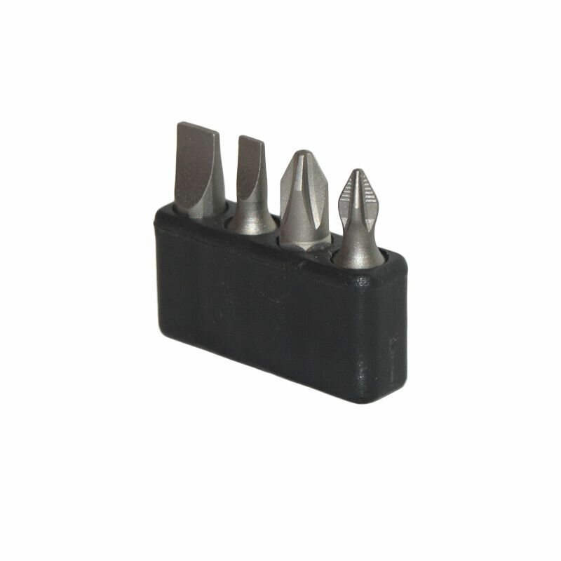 Набор сменных битов шлицевых SL и крестовых PH насадок 1/4" 4 пр. AIST 10106004PS-1 для отвертки или под держатель шуруповерта