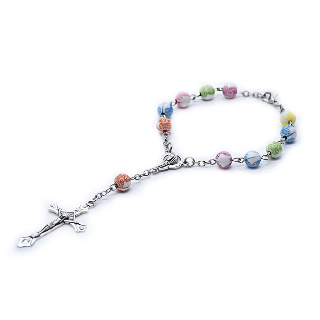 Католические чрево -браслеты очарование розарий цепь христианские религиозные ювелирные украшения с культурным значением