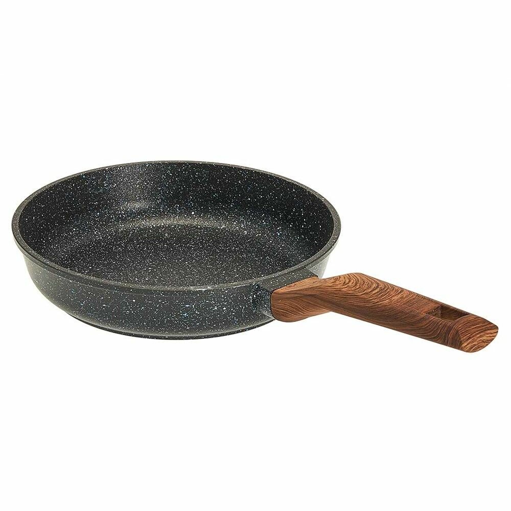 Сковорода глубокая с толстым дном Мегалит 22 см. (без крышки, ручкой soft-touch). Гардарика