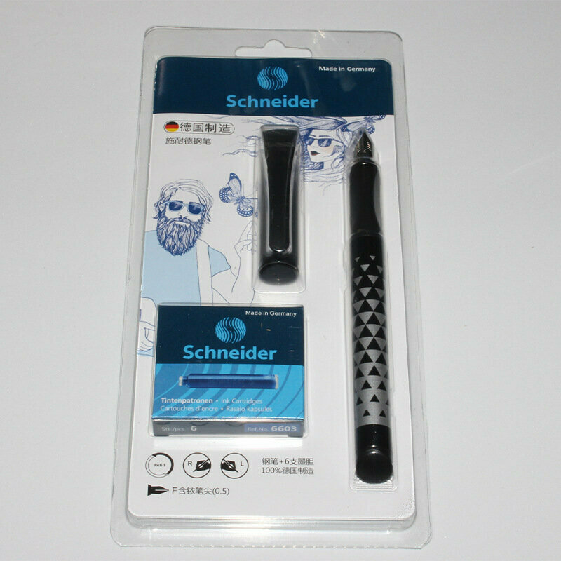 Перьевая ручка Schneider Flower Season Easy Ink Pen, иридиевый наконечник, полимерные чернила, 0,5 мм
