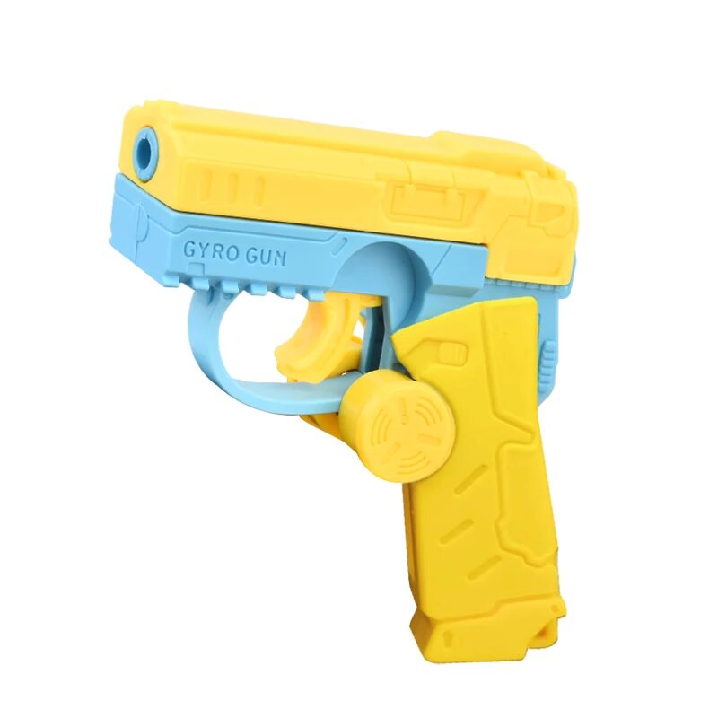 Желтый пистолет-спинер Gyro Gun для детей