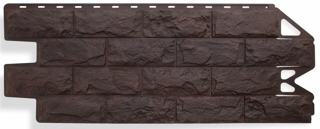 Фасадные панели Starke 3D Базальт Бурый, 10 шт. в уп.