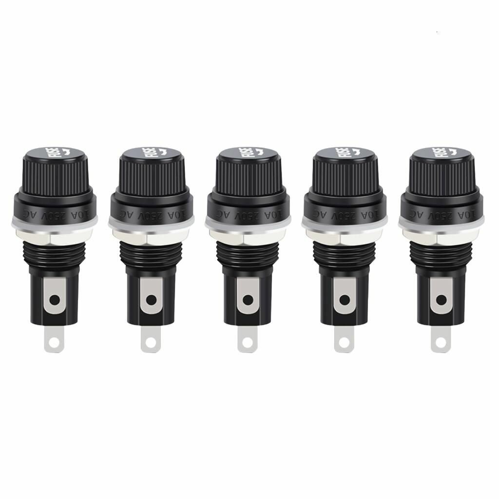 1 пакет по 5 штук, держатель предохранителя для стеклянной трубки-5X20 модернизированных медных деталей