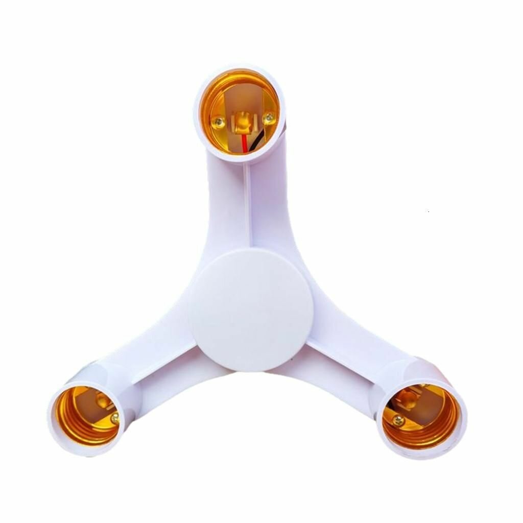 Держатель лампы E27 разветвитель держателя лампы-один на троих