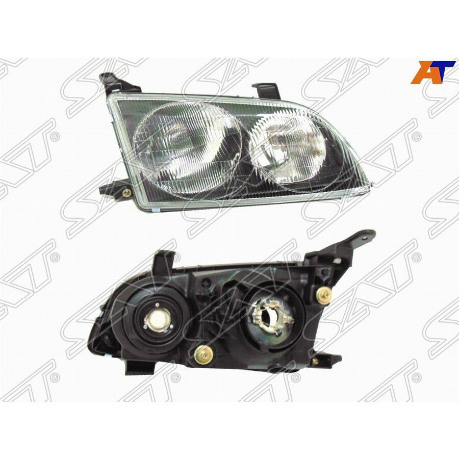 Фара Toyota Ipsum (SXM10) 96-98 / Picnic 96-01 (Справа/ Ручная регулировка) от официального дистрибьютора, SAT, артикул ST443R