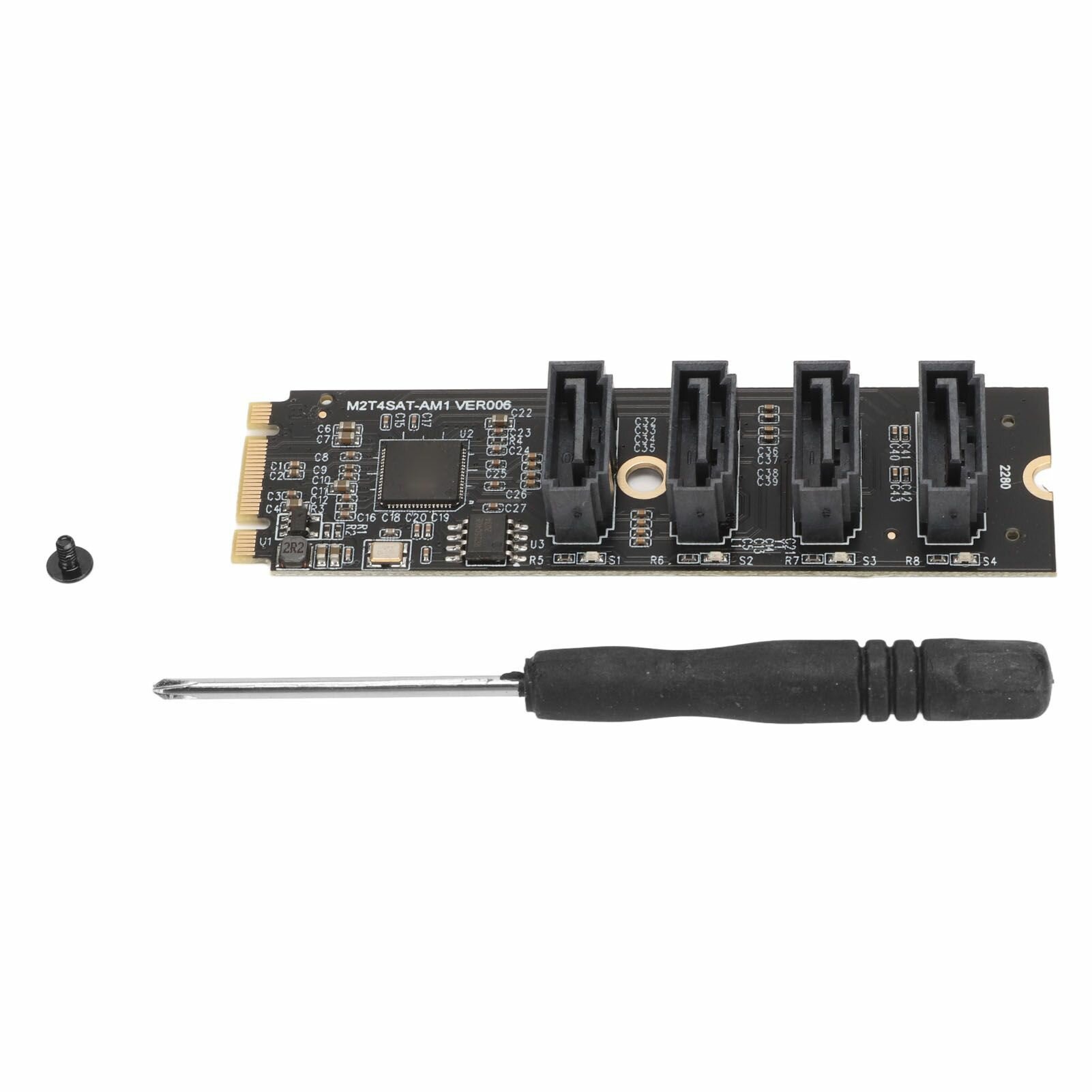Адаптер NVMe - SATA3, 4 порта, Plug & Play — фото 1