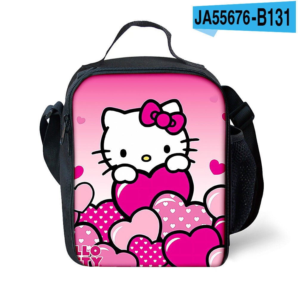 Трансграничный хит продаж, милый HelloKitty, сумка для обеда Hello Kitty, сумка для льда, студенческая сумка для еды, мультяшная сумка на плечо