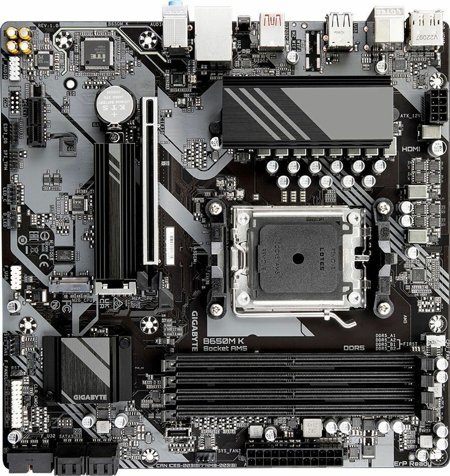 Материнская плата MSI PRO A620AM-B EVO Socket AM5 AMD A620A 2xDDR5 mATX RAID+VGA+HDMI