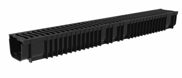 Канал водоотводный DN100 в комплекте с пластиковой решеткой(Steelot)