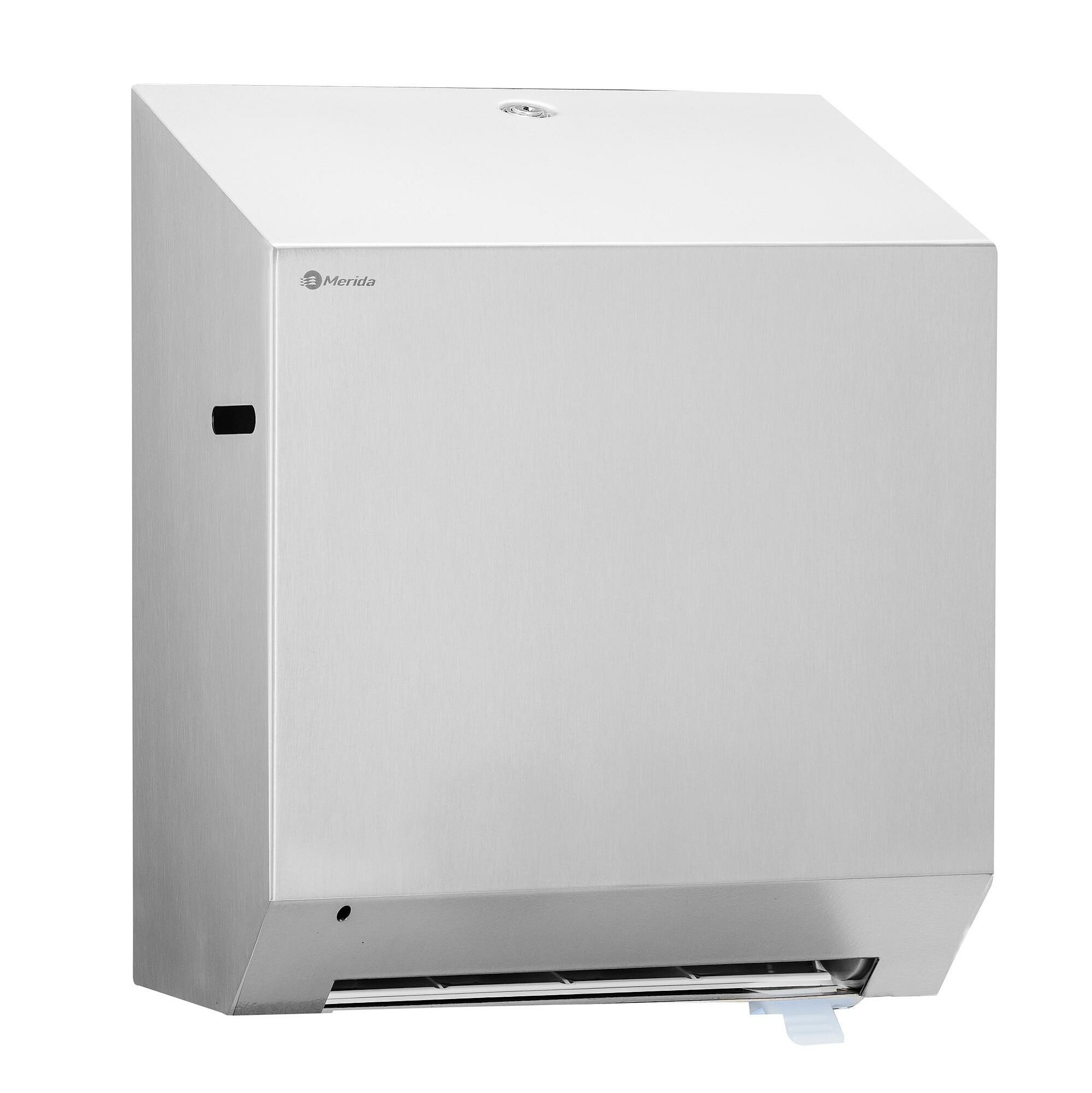 Диспенсер для бумажных полотенец Merida Stella R CSM302. R цвет Нержавеющая сталь