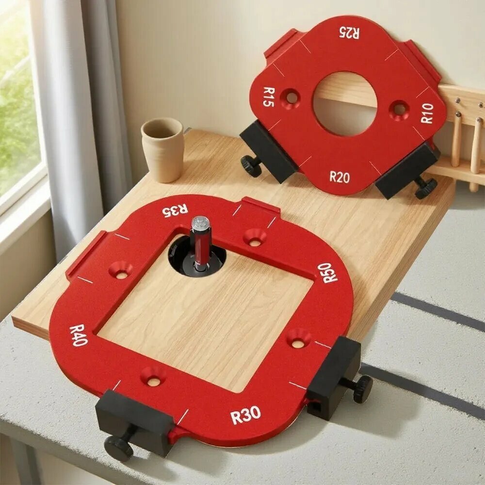 Набор шаблонов для круглых углов из алюминиевого сплава, приспособление для дуговой резки со съемным зажимом