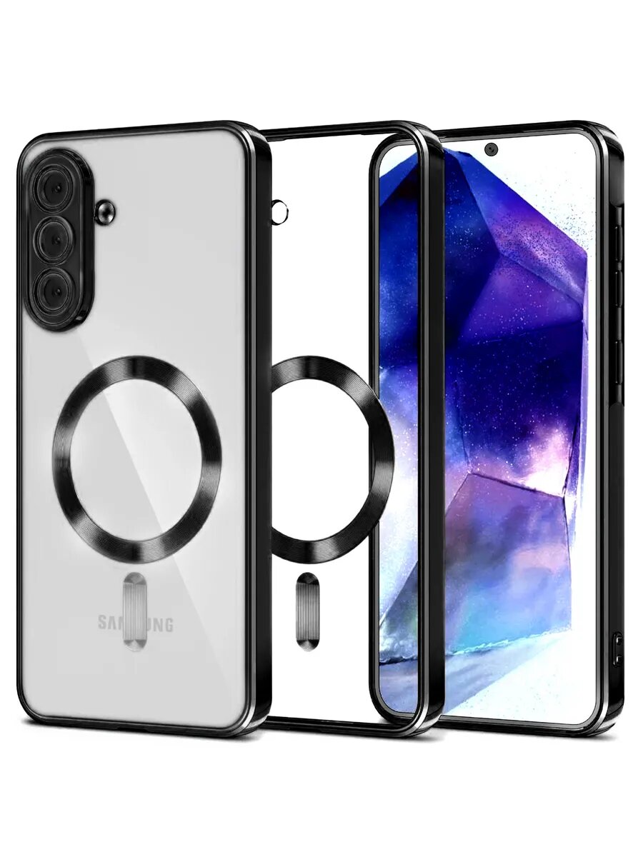 Чехол О'кейси, MagSafe, с окантовкой, для Samsung Galaxy A26 5G, чёрный