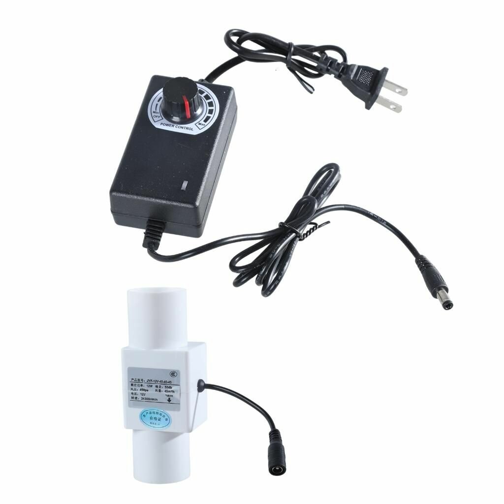 Вентилятор канальный с низким уровнем шума для ванной и гроубокса 25/32/40/50 мм, - 40mm