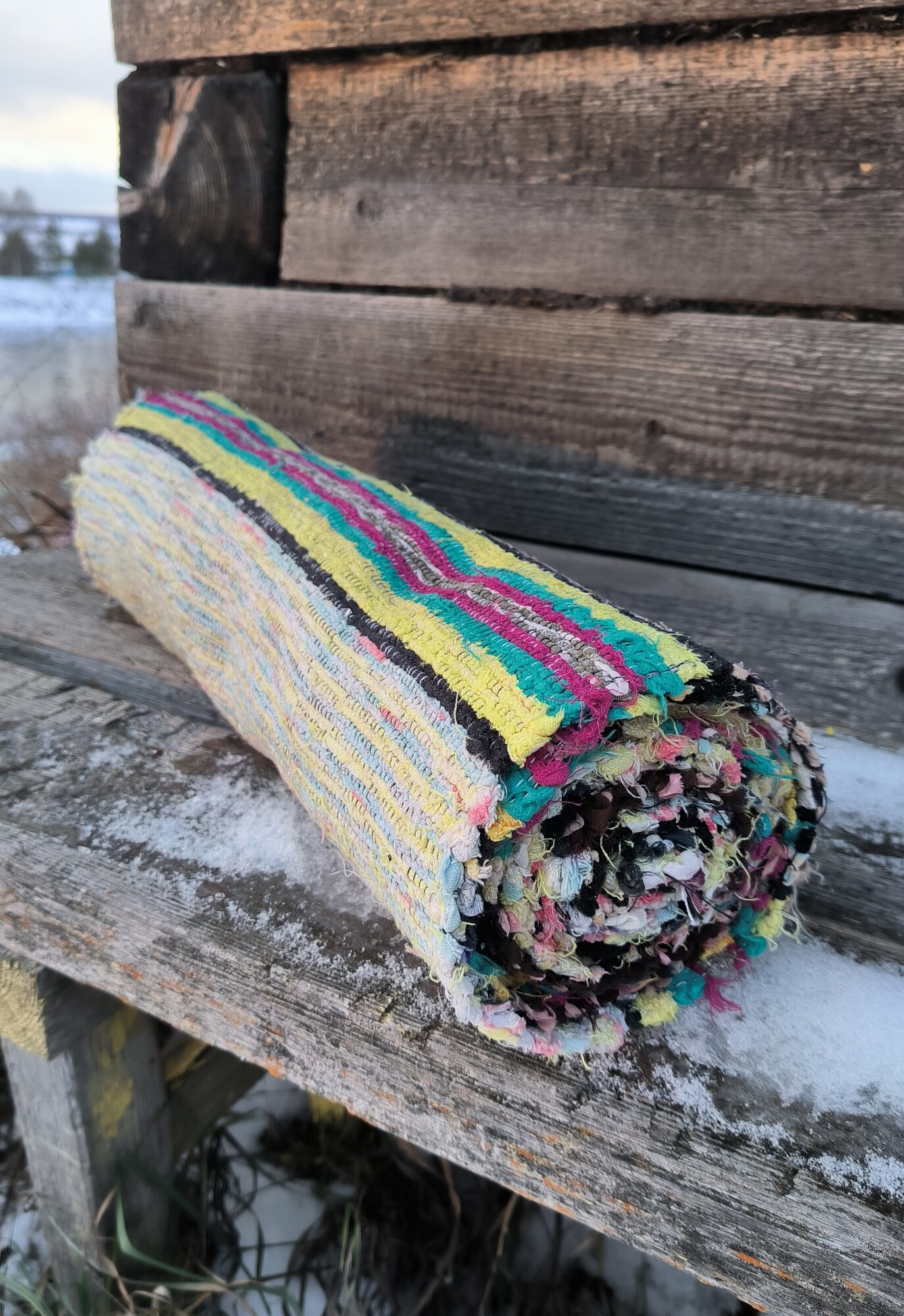 Половик домотканый разноцветный 4,6м./0,48м.