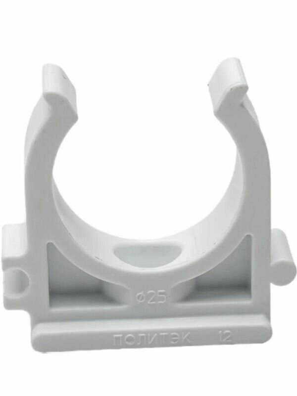 Крепеж для трубы Политэк 9000000025 PPRC 25 мм белый