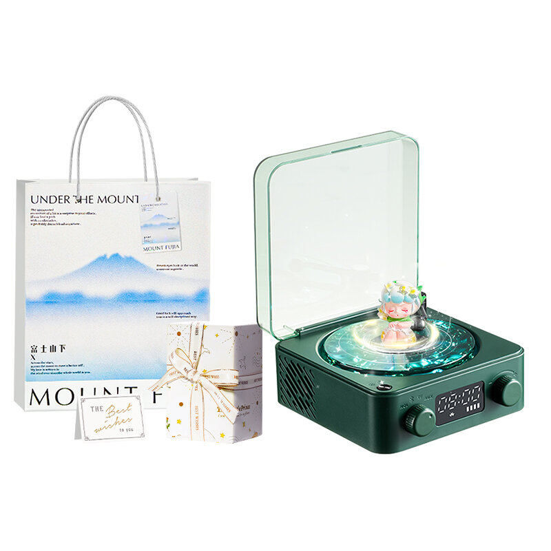 Беспроводные колонки SEGUO forest green, ручная работа, упаковка с цветочным орнаментом, сумка с гор