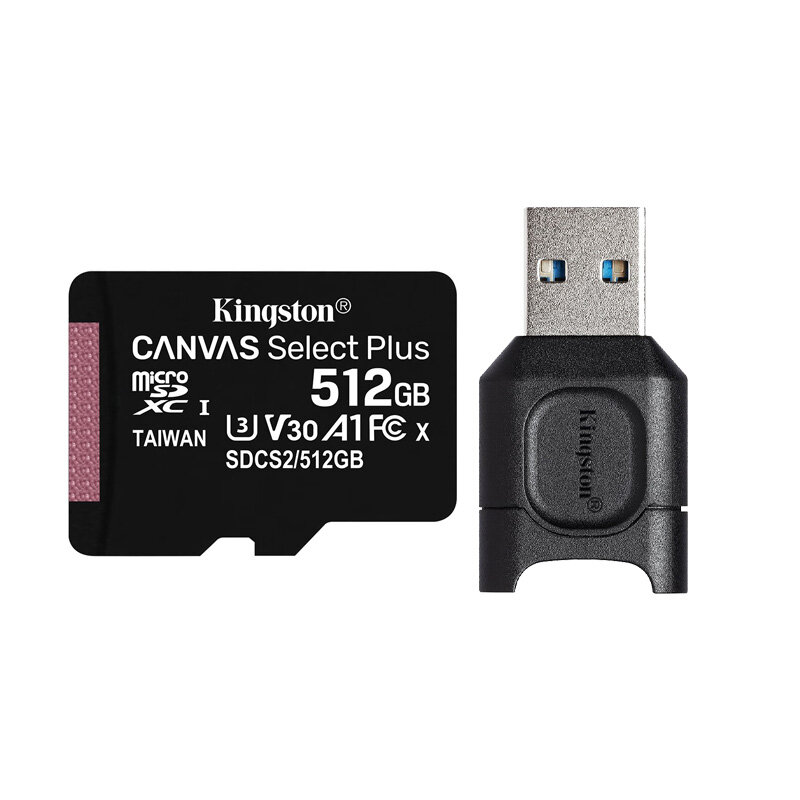 Считыватель карт Kingston 6358836, черный, компактный, USB 3.0, поддержка различных форматов
