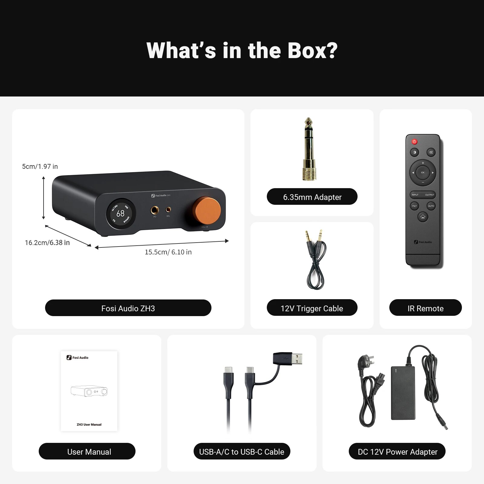 Fosi Audio ZH3 Усилитель для наушников