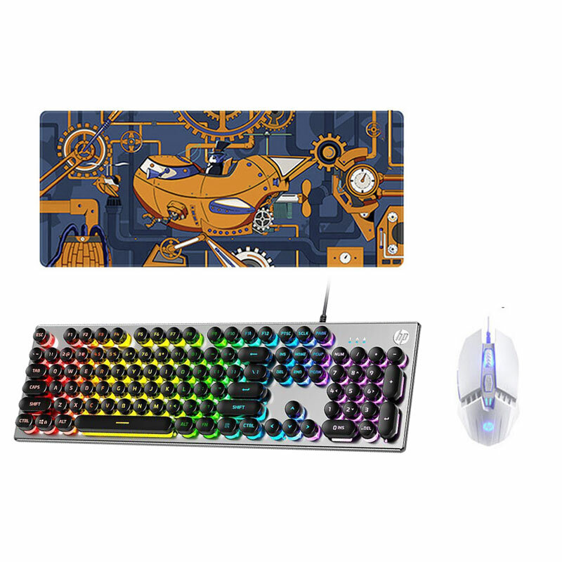 Комплект клавиатуры и мыши HP, multicolor, удобный дизайн, совместимость с Windows и Mac, надежная беспроводная связь