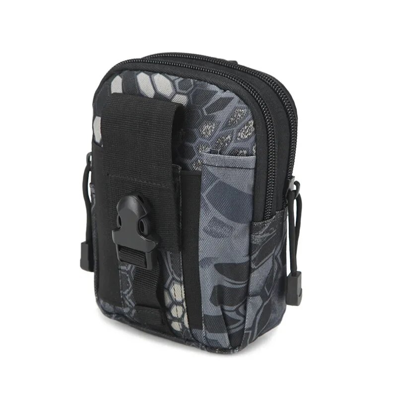 Тактическая поясная сумка Molle черная Black Python
